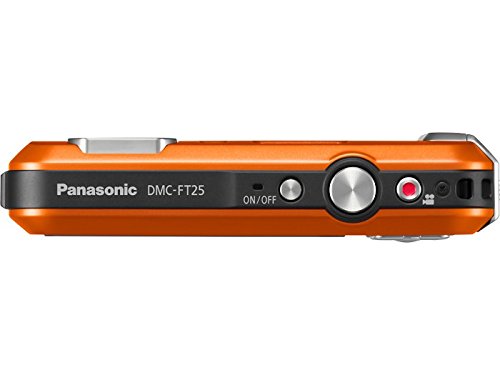 Panasonic DMC-TS25D Waterproof Digital Camera with 2.7-Inch LCD (Orange)