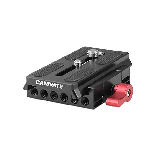 CAMVATE Quick Release Base Plate Compatible with Manfrotto 501/504/ 577/701 Tripod Standard Accessory - 1419