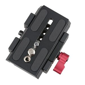 CAMVATE Quick Release Base Plate Compatible with Manfrotto 501/504/ 577/701 Tripod Standard Accessory - 1419