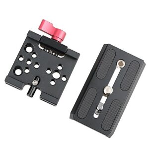 CAMVATE Quick Release Base Plate Compatible with Manfrotto 501/504/ 577/701 Tripod Standard Accessory - 1419