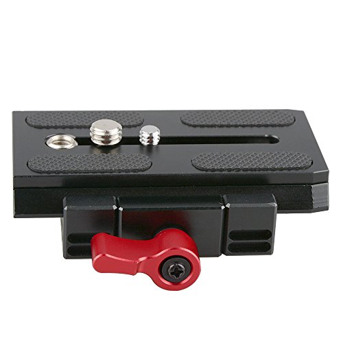 CAMVATE Quick Release Base Plate Compatible with Manfrotto 501/504/ 577/701 Tripod Standard Accessory - 1419