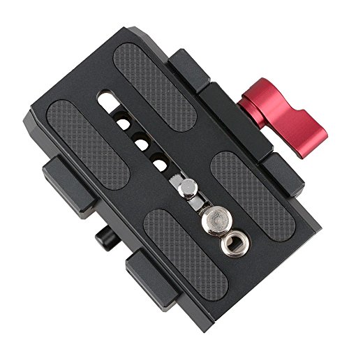 CAMVATE Quick Release Base Plate Compatible with Manfrotto 501/504/ 577/701 Tripod Standard Accessory - 1419