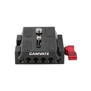 CAMVATE Quick Release Base Plate Compatible with Manfrotto 501/504/ 577/701 Tripod Standard Accessory - 1419