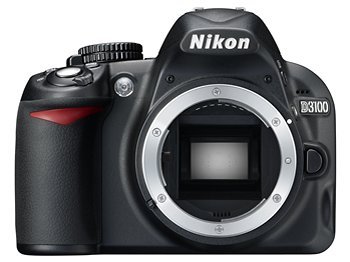 Nikon D3100 14.2MP DX-Format DSLR Digital Camera (Body Only) - (Black)