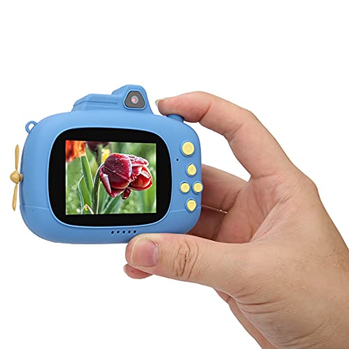 Salaty Kids Camera, Digital Electronic Gift 2.4inch HD Video Camera Front/Rear Dual Shot Mini for Recording Videos(Blue)