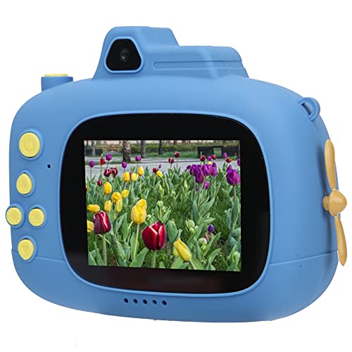 Salaty Kids Camera, Digital Electronic Gift 2.4inch HD Video Camera Front/Rear Dual Shot Mini for Recording Videos(Blue)