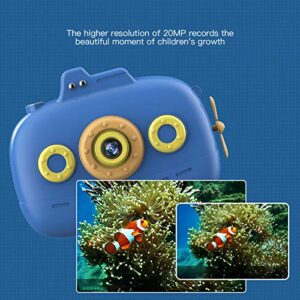 Salaty Kids Camera, Digital Electronic Gift 2.4inch HD Video Camera Front/Rear Dual Shot Mini for Recording Videos(Blue)