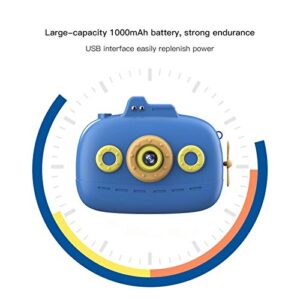 Salaty Kids Camera, Digital Electronic Gift 2.4inch HD Video Camera Front/Rear Dual Shot Mini for Recording Videos(Blue)