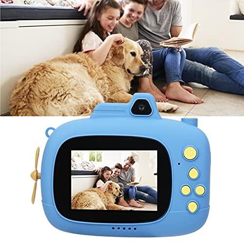 Salaty Kids Camera, Digital Electronic Gift 2.4inch HD Video Camera Front/Rear Dual Shot Mini for Recording Videos(Blue)