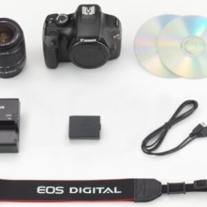 Canon Digital SLR Camera EOS Kiss X50 with EF-S18-55mm IS II Lens Kit (Black) - International Version (No Warranty)