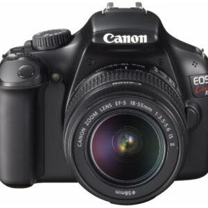 Canon Digital SLR Camera EOS Kiss X50 with EF-S18-55mm IS II Lens Kit (Black) - International Version (No Warranty)