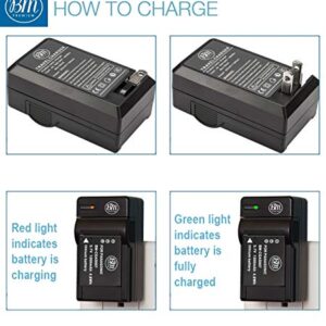 BM Premium 2-Pack of CGA-S007 Batteries and Battery Charger for Panasonic DMC-TZ1, DMC-TZ2, DMC-TZ3, DMC-TZ4, DMC-TZ5, DMC-TZ11, DMC-TZ15, DMC-TZ50 Digital Camera