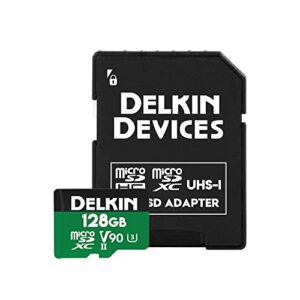 Delkin Devices 128GB Power microSDXC UHS-II (V90) Memory Card