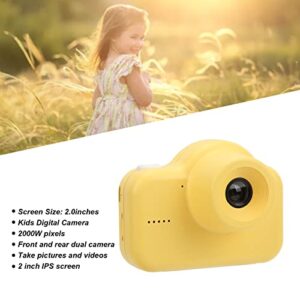 Kids Mini Camera, 720P Digital Children Camera Sturdy and Drop-Proof More Convenient to Use 2.0 Inch IPS Screen for Kids(Yellow Duck)