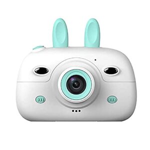 kids digital camera, cartoon rabbit portable camera with 16gb sd card, 1080p hd digital video cameras for boys girls