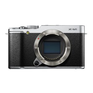 fujifilm x-m1 compact system 16mp digital camera with 3-inch lcd screen – body only (silver)