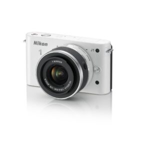 nikon 1 j1 digital camera system with 10-30mm lens (white) (old model)