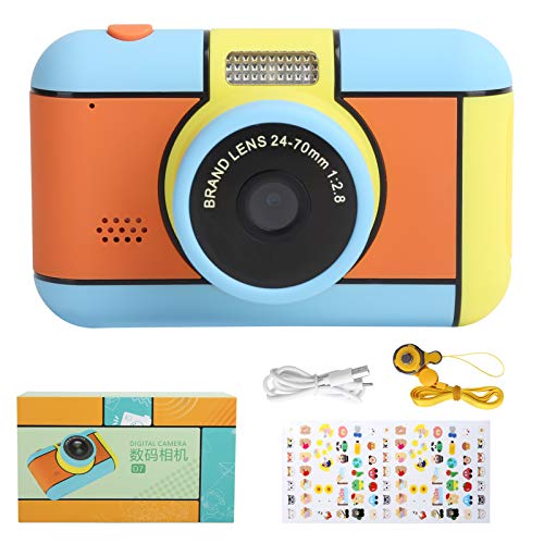 Kids Digital Camera, 1080P HD Camera Kids Digital Camera Double Lens Shockproof 2.4 Inch Screen Camera for Kids Gift