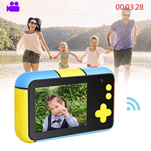 Kids Digital Camera, 1080P HD Camera Kids Digital Camera Double Lens Shockproof 2.4 Inch Screen Camera for Kids Gift