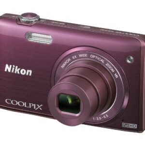 Nikon COOLPIX S5200 Wi-Fi CMOS Digital Camera with 6x Zoom Lens (Plum) (OLD MODEL)