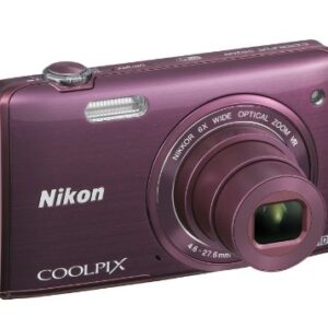 Nikon COOLPIX S5200 Wi-Fi CMOS Digital Camera with 6x Zoom Lens (Plum) (OLD MODEL)