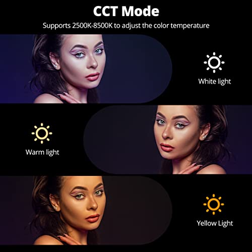 AMBITFUL A2 Full-Color RGB Tube Light, CRI 95 TLCI 97 Accurate Color,2500k-8500K Adjustable,RGB CCT HSI Mode, 29 Fx Light Effect,APP Control Support, Brightness Adjustable, Magnet Design (A2-K2 Kit)