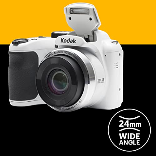 Kodak PIXPRO Astro Zoom AZ252-WH 16MP Digital Camera with 25X Optical Zoom and 3" LCD (White)