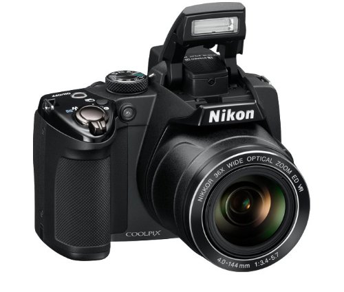 Nikon COOLPIX P500 12.1 CMOS Digital Camera with 36x NIKKOR Wide-Angle Optical Zoom Lens and Full HD 1080p Video (Black)