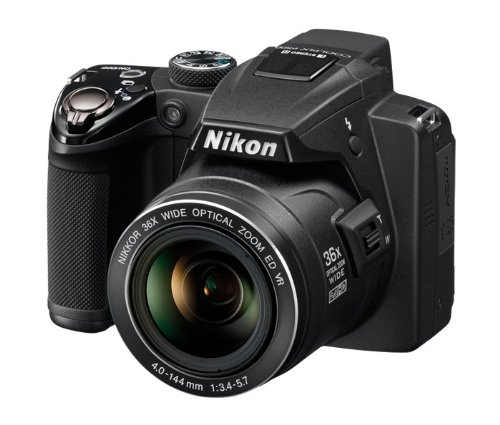 Nikon COOLPIX P500 12.1 CMOS Digital Camera with 36x NIKKOR Wide-Angle Optical Zoom Lens and Full HD 1080p Video (Black)