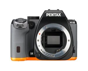 pentax k-s2 20mp wi-fi enabled weatherized slr body only (black/orange)