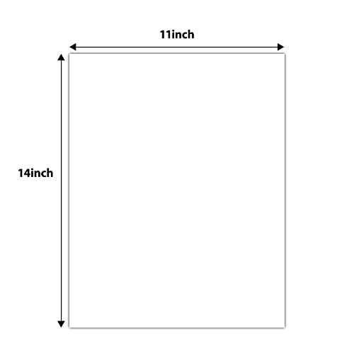 Golden State Art, Uncut 11x14 White Mats Matboards, Acid Free, for Photos, Frames, DIY Projects (10 Pack, 11x14 Inches)