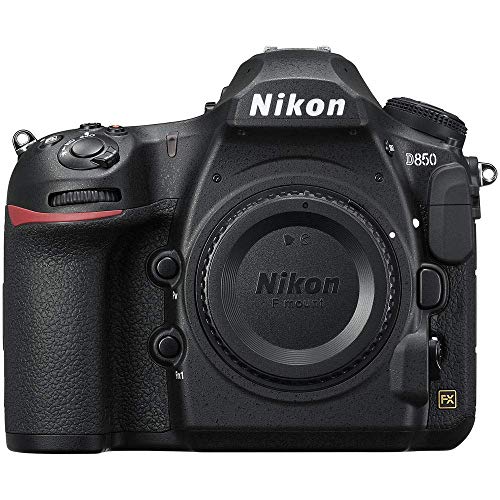 Nikon D850 DSLR Camera (Body Only) (1585) + 64GB Memory Card + Case + Corel Photo Software + EN-EL 15 Battery + HDMI Cable + Cleaning Set + Flex Tripod + More (International Model) (Renewed)