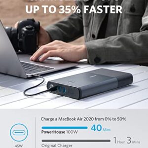 Anker Power Bank Powerhouse 90 87.6Wh with 100W AC Outlet/45W USB-C Power Delivery Port, Portable Charger for iPhone, Samsung Galaxy, iPad, MacBook, and More