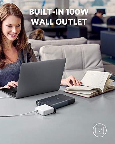 Anker Power Bank Powerhouse 90 87.6Wh with 100W AC Outlet/45W USB-C Power Delivery Port, Portable Charger for iPhone, Samsung Galaxy, iPad, MacBook, and More