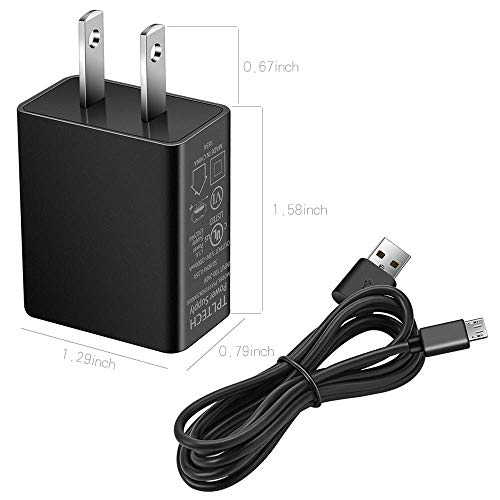 [UL Listed] Phone Charger Wall Adaptive Charger Compatible with Alcatel Go Flip,Alcatel Cingular Flip 2 4G LTE Flip,Tracfone Alcatel MyFlip, QuickFlip and More,5Ft Micro USB Phone Charging Cable