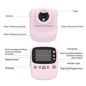 EBTOOLS Kids Digital Camera, 2.4inch TFT Screen Toddler Toy Camera, Support Up to 32GB Memory Card, for Christmas Birthday Gifts(Pink)