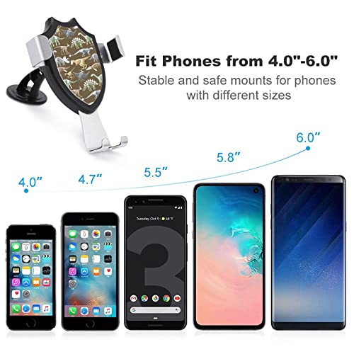 Dinosaurs Skeletons Car Phone Holder Long Arm Suction Cup Phone Stand Universal Car Mount for Smartphones