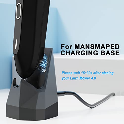 Replacement MANSCAPED 4.0 Charging Dock with AC Adapter, MANSCAPED Wireless Charging Dock, Fit for MANSCAPED The Lawn Mower 4.0 Electric Groin Hair Trimmer