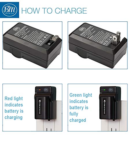 BM 2 NP-FV70 Batteries and Charger Kit for Sony FDR-AX53 FDR-AX700 HDR-CX455/B HDR-CX675/B HDR-CX900 HDR-PJ340 HDR-PJ540 HDR-PJ670/B HDR-PJ810 FDR-AX33/B FDR-AX100 Handycam Camcorder