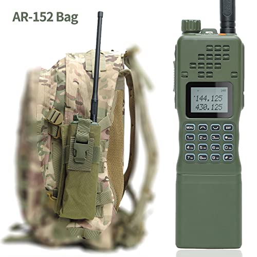 Baofeng AR-152 10W Ham Radio Tactical Powerful Dual Band Radio Handheld Long Range Two Way Radio with Tactical Antenna,12000mAh Battery and Programming Cable Full Set