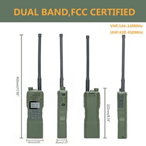 Baofeng AR-152 10W Ham Radio Tactical Powerful Dual Band Radio Handheld Long Range Two Way Radio with Tactical Antenna,12000mAh Battery and Programming Cable Full Set