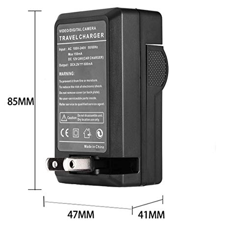 Battery Charger for Sony Alpha ILCE-7, ILCE-7M2, ILCE-7R, ILCE-7RM2, ILCE-7S, ILCE-7SM2, ILCE-6300L, ILCE-6300M, ILCE-6400L, ILCE-6400M, ILCE-6500M Mirrorless Digital Camera