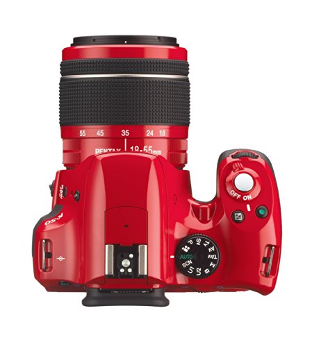 Pentax K-50 16MP Digital SLR Camera Kit with DA L 18-55mm WR f3.5-5.6 and 50-200mm WR Lenses (Red)