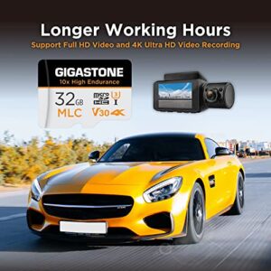 [10x High Endurance] Gigastone Industrial 32GB 5-Pack MLC Micro SD Card, 4K Video Recording, Security Cam, Dash Cam, Surveillance Compatible 95MB/s, U3 C10, with Adapter [5-Yrs Free Data Recovery]