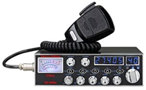 galaxy dx-959b mobile cb radio with blue frequency and channel digits and backlit starlite faceplate