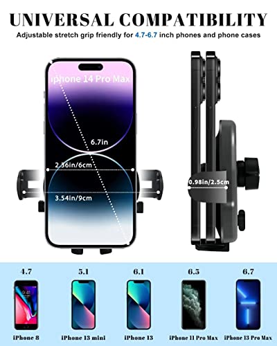 BANBOTU Car Phone Holder Mount - Socket Grips Pop Cradles Friendly, Hands-Free 360° Rotatable & Anti-Shake Air Vent Mount, Universal Car Phone Holder Compatible with Thick Case & All Mobiles