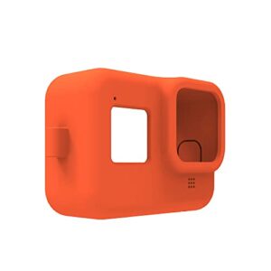 For Gopro 8 Camera Silicone Protective Case Gopro 8 Silicone Case Camera Accessories Protective Case for Panoramic Accessories Lens (Gopro 8, Orange) GP483