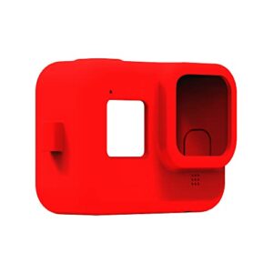 For Gopro 8 Camera Silicone Protective Case Gopro 8 Silicone Case Camera Accessories Protective Case for Panoramic Accessories Lens (Gopro 8, Orange) GP483