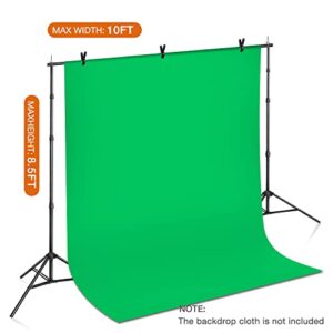 Yesker 8.5X10ft Background Stand Backdrop Support System Kit Photo Video Studio Adjustable Backdrop Stand for Photoshoot Photography Parties Wedding with Carrying Bag