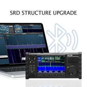 Xiegu X6100 HF Transceiver, 10W Full Mode SDR Radio Supports Bluetooth with 3.6" LCD Screen